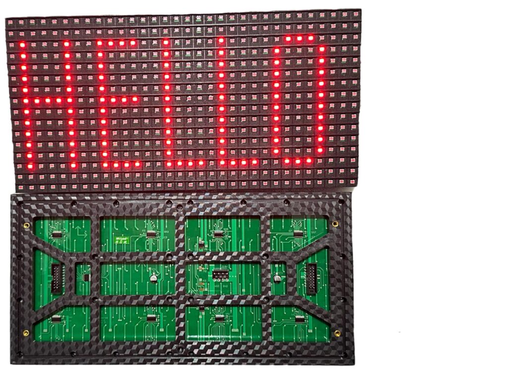 Qiangli P10 Red Indoor LED Module | Single-Color Display