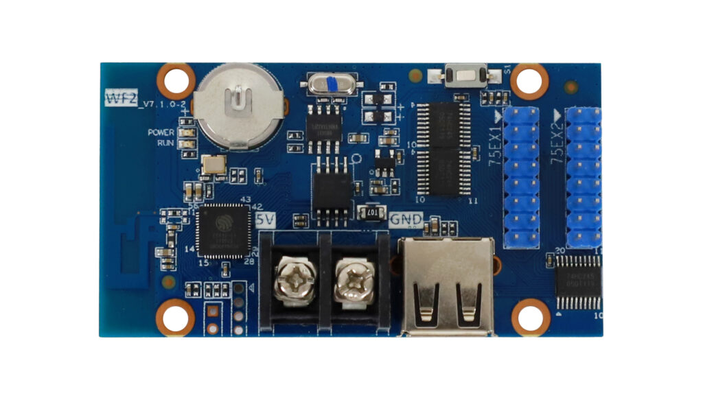 Huidu WF2 RGB LED Controller Card – Wi-Fi Full-Color LED Display Control